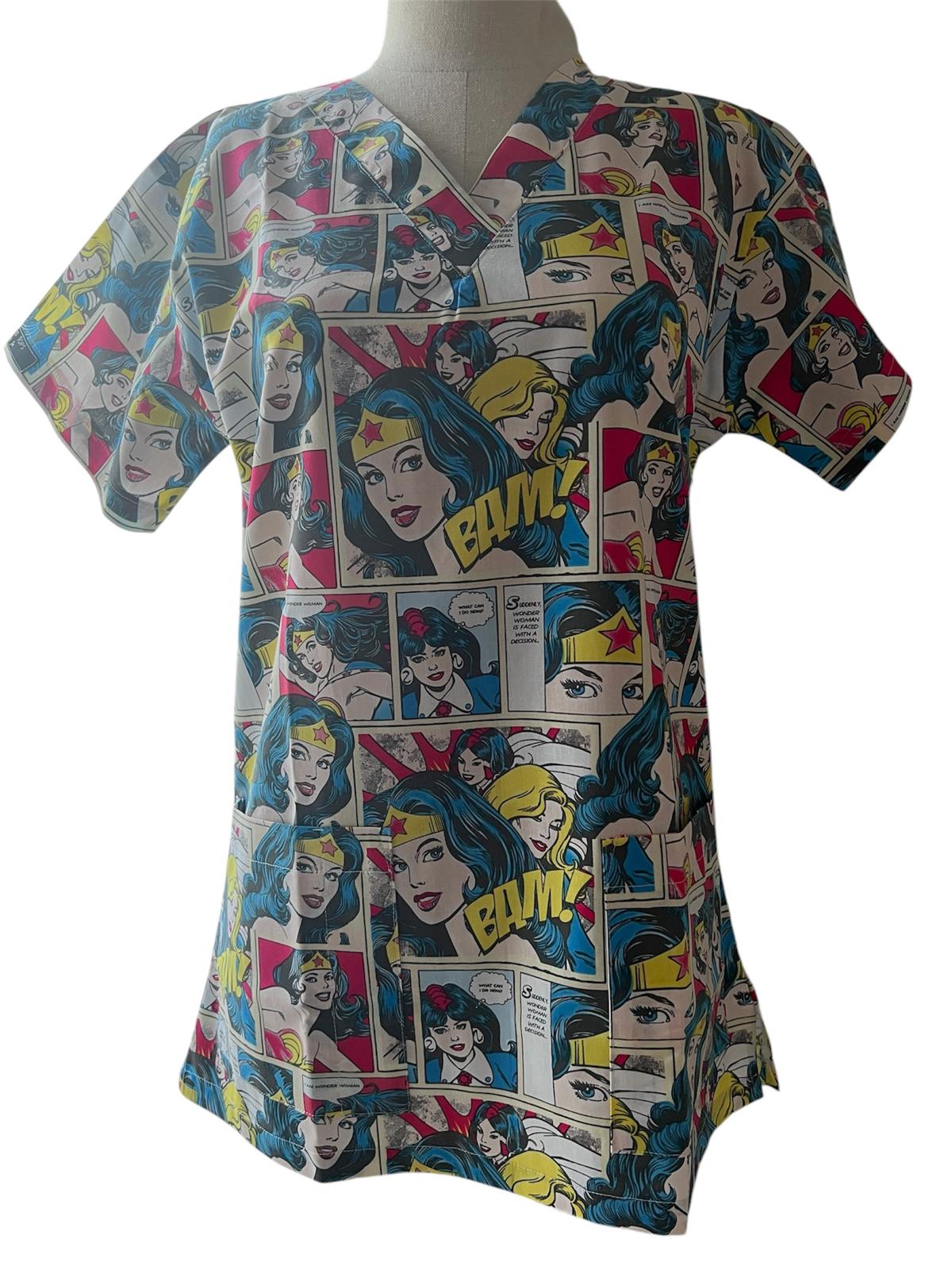Wonderwoman - Scrub Tops By Jo
